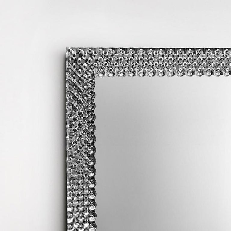 Glass Pearl Square Mirror For Sale at 1stDibs | square glass mirror ...