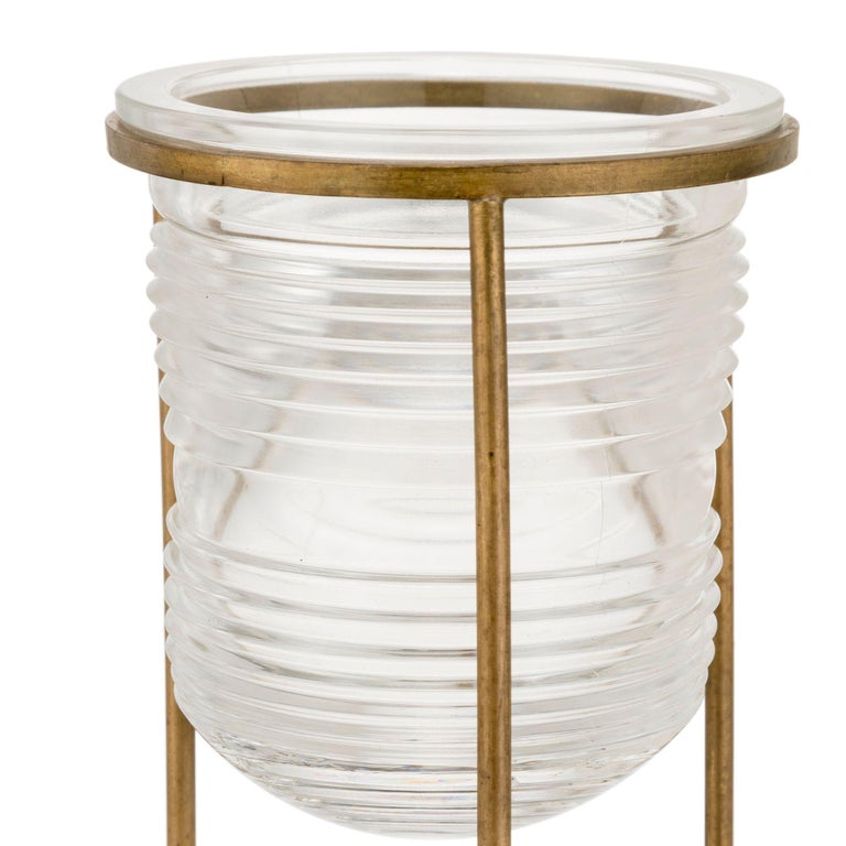 Enchanted brass and glass pen holder For Sale at 1stDibs