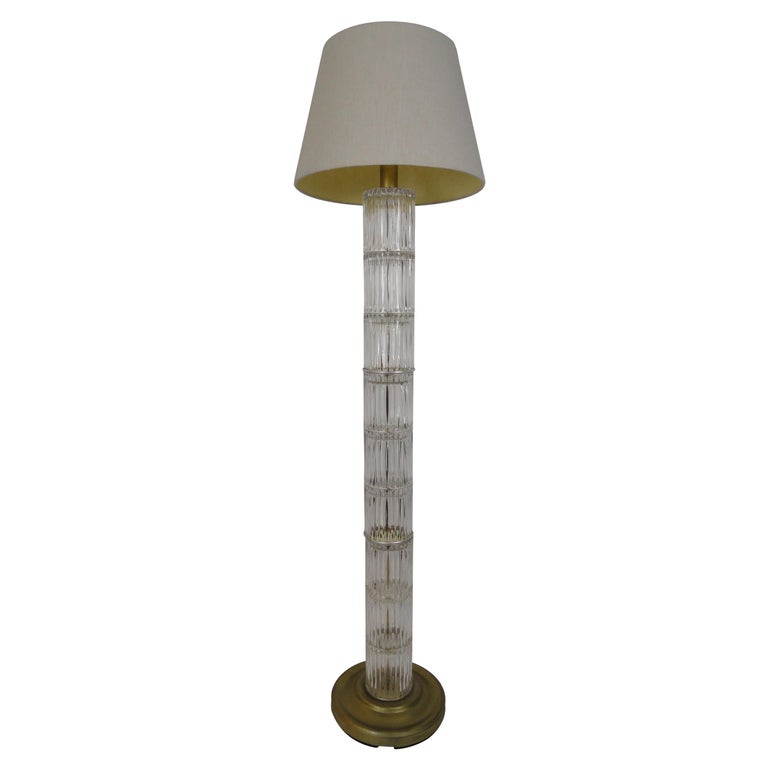 Glass Pole Lamp For Sale at 1stDibs