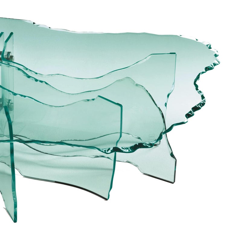 Glass Sheets Coffee Table For Sale at 1stDibs