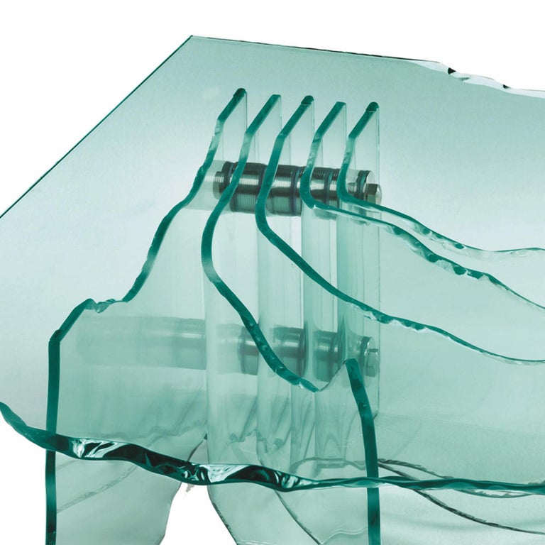 Glass Sheets Coffee Table For Sale at 1stDibs