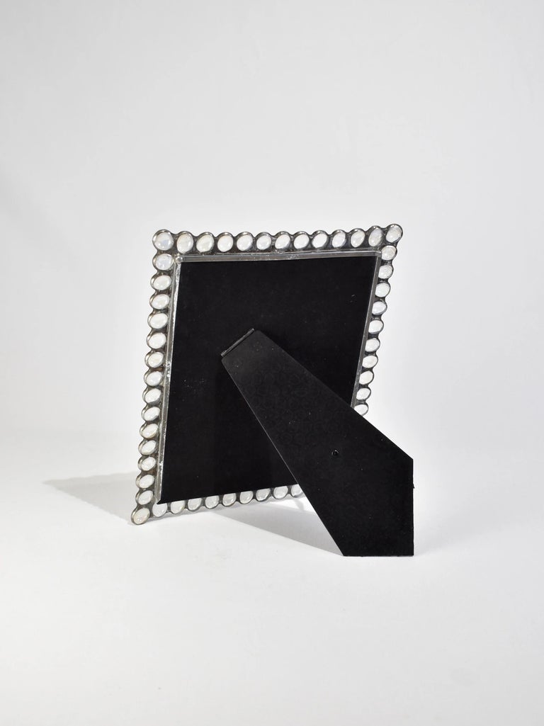 Glass Stone Picture Frame For Sale at 1stDibs
