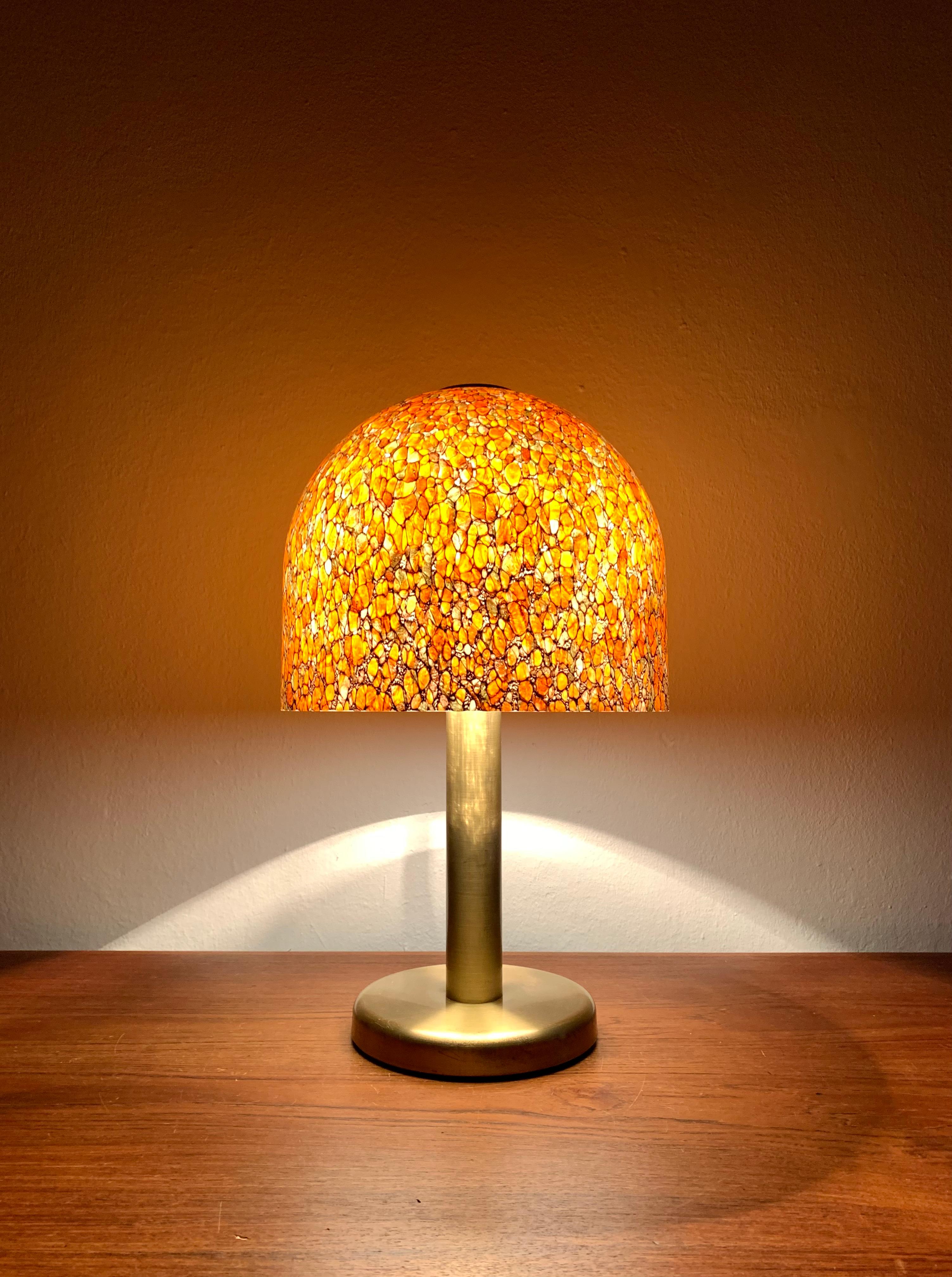 Glass Table Lamp by Peill and Putzler For Sale at 1stDibs