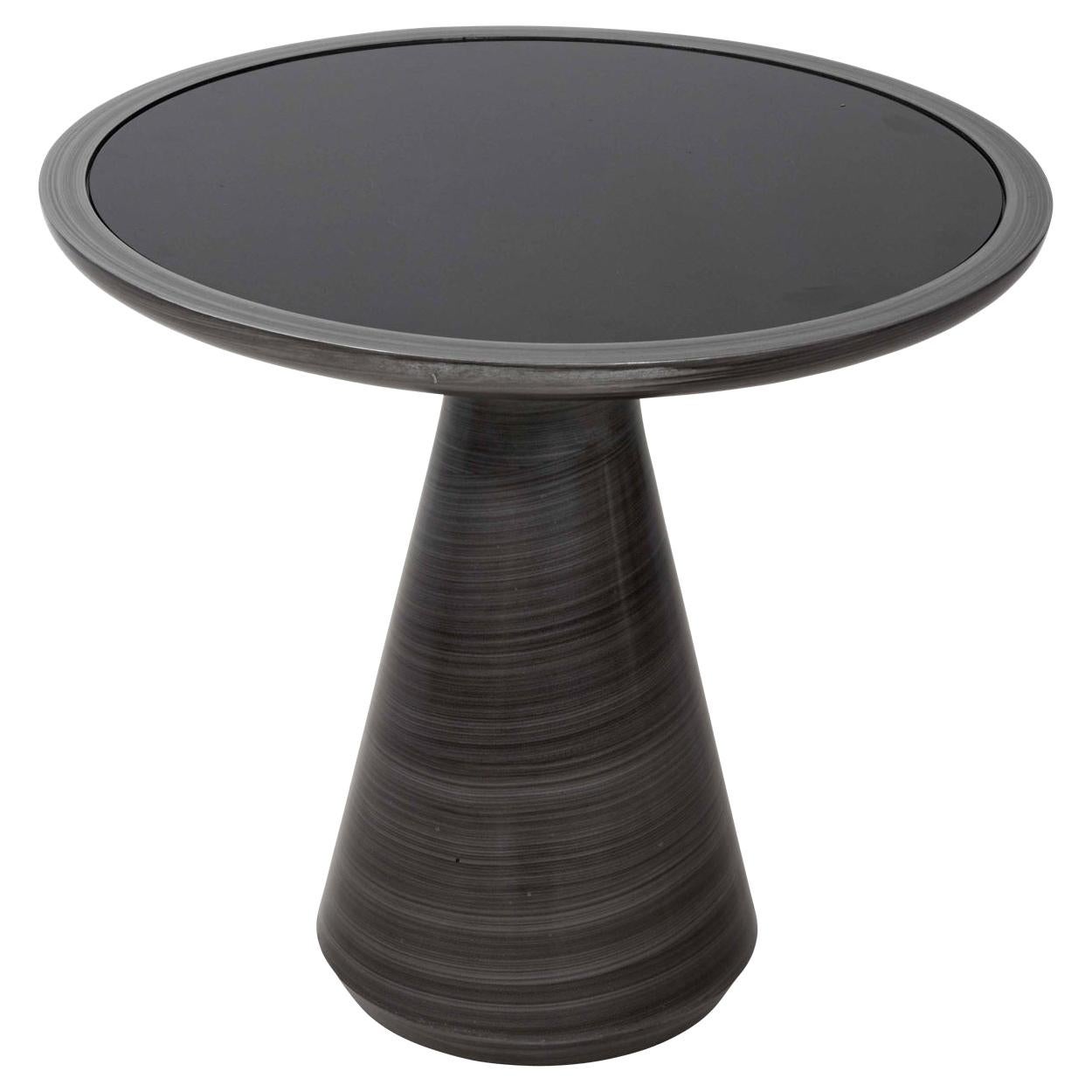 Glass Top Addie Side Table at 1stDibs