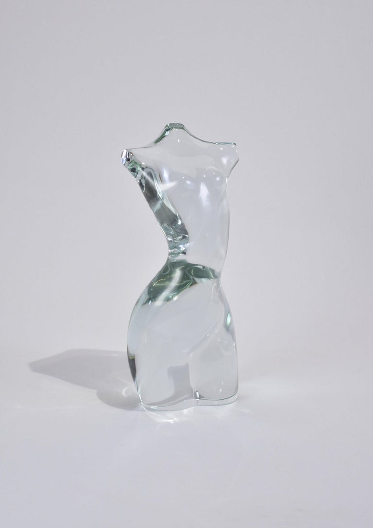Glass Torso Sculpture at 1stDibs
