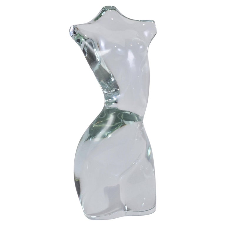 Glass Torso Sculpture at 1stDibs