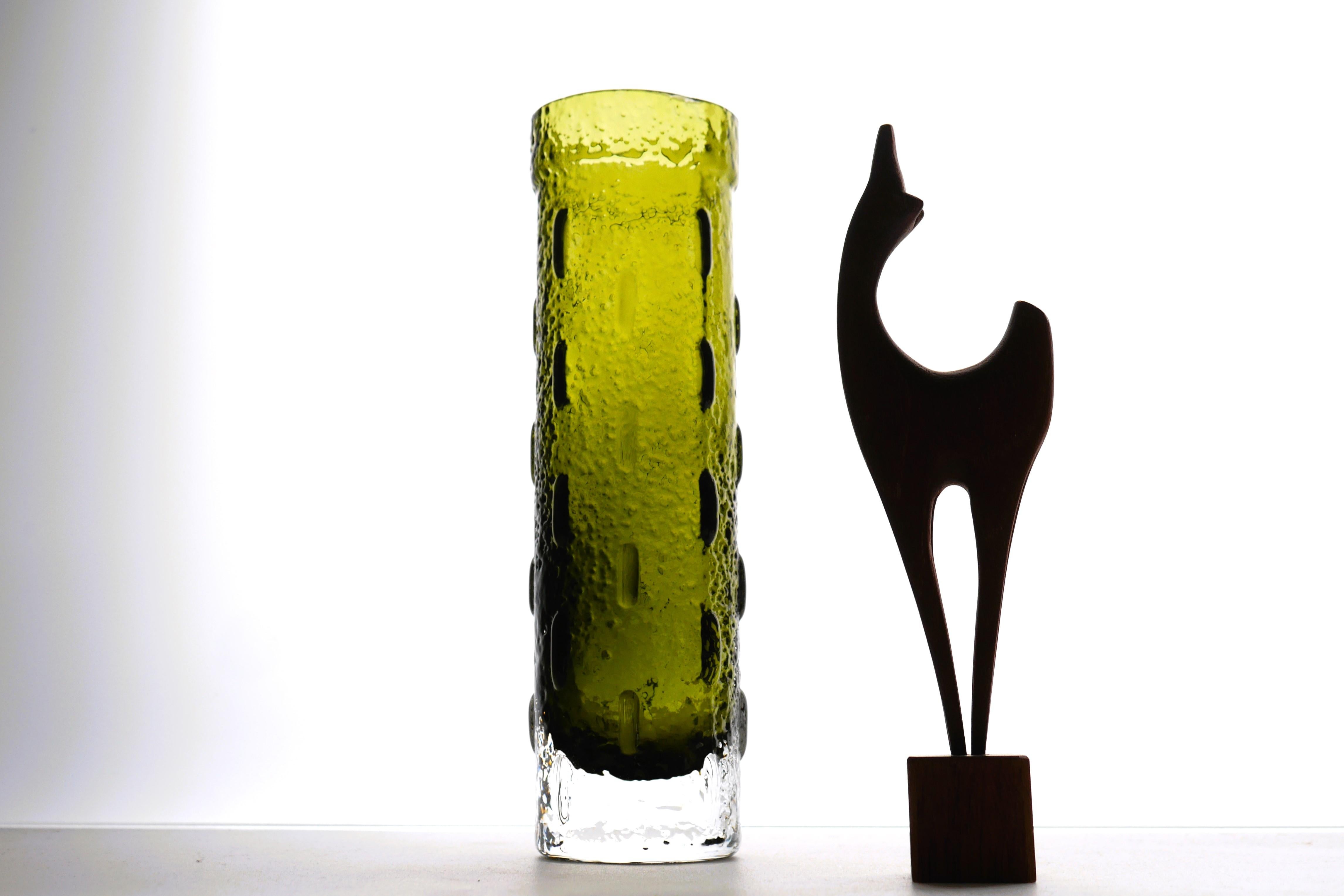Glass Vase by Tamara Aladin for Riihimäan Lasi, Finland For Sale at 1stDibs