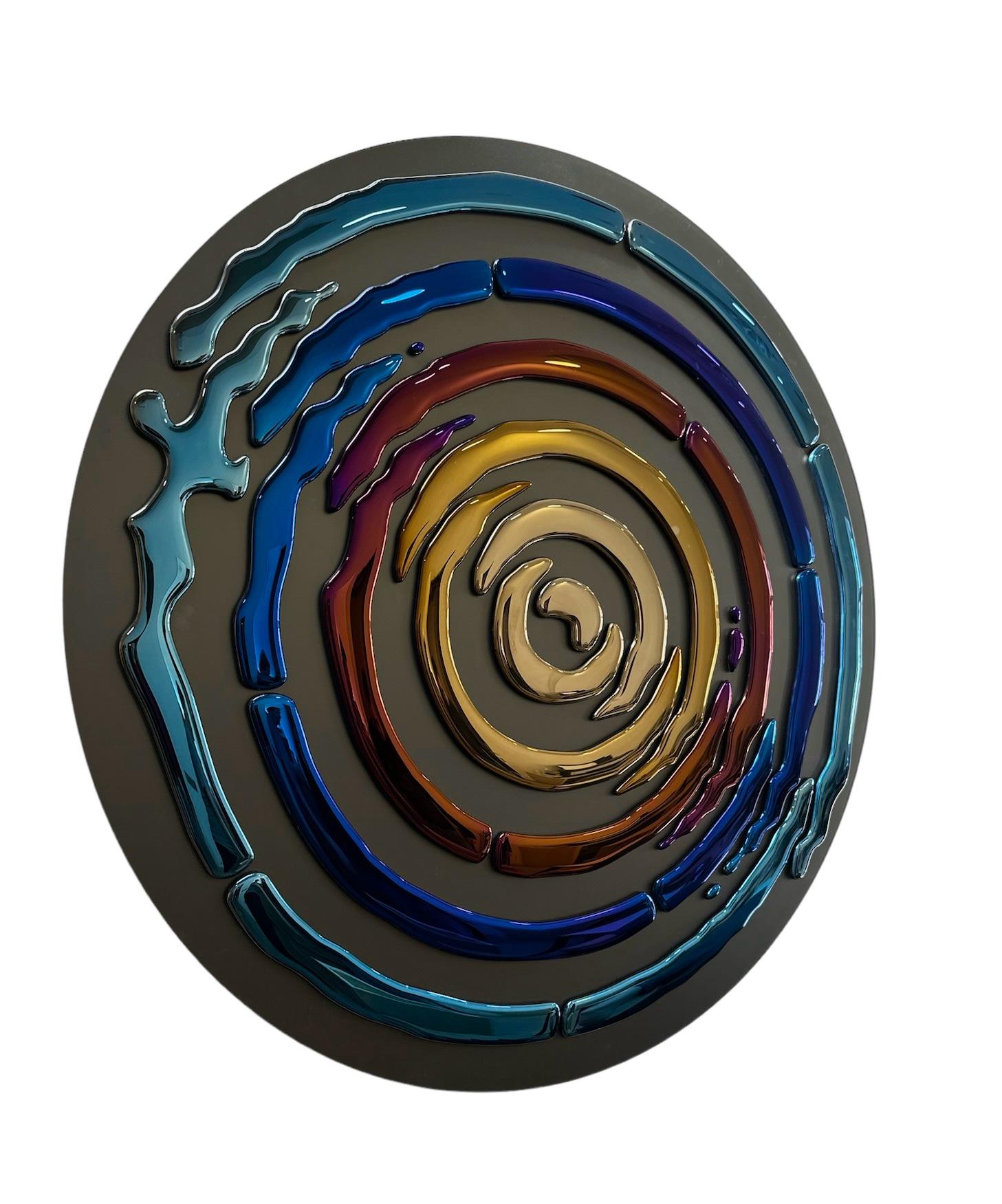 Glass wall decor "Alternative Interference Circle Mural" For Sale at ...