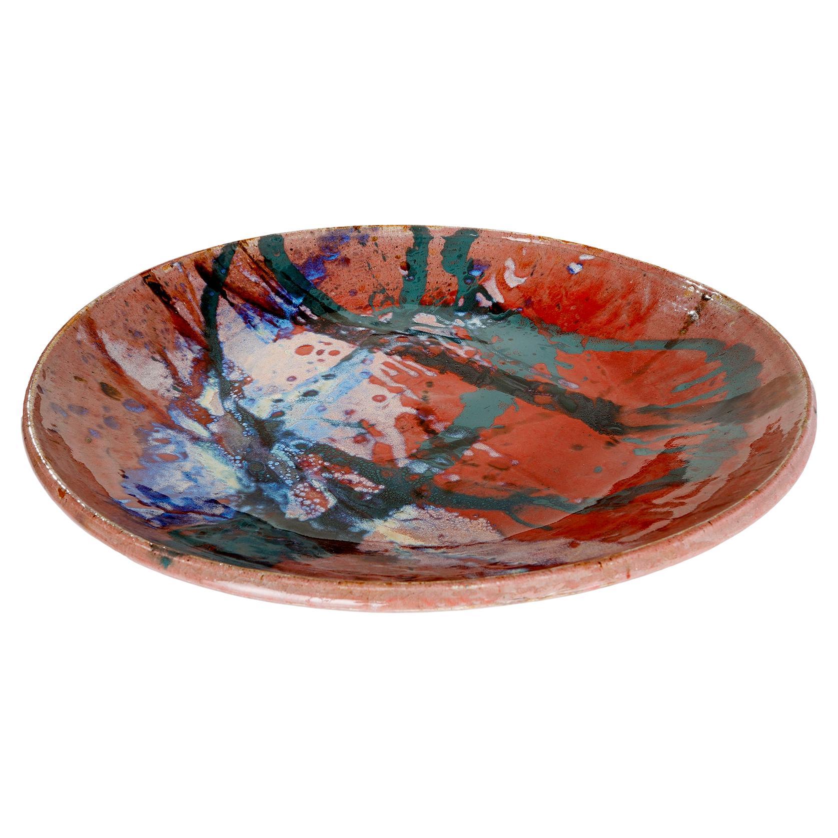 Grand Pair of Ken Pick Pottery Chargers at 1stDibs