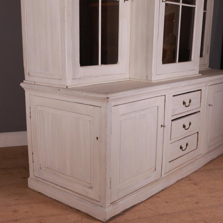 Glazed Breakfront Kitchen Cabinet at 1stDibs