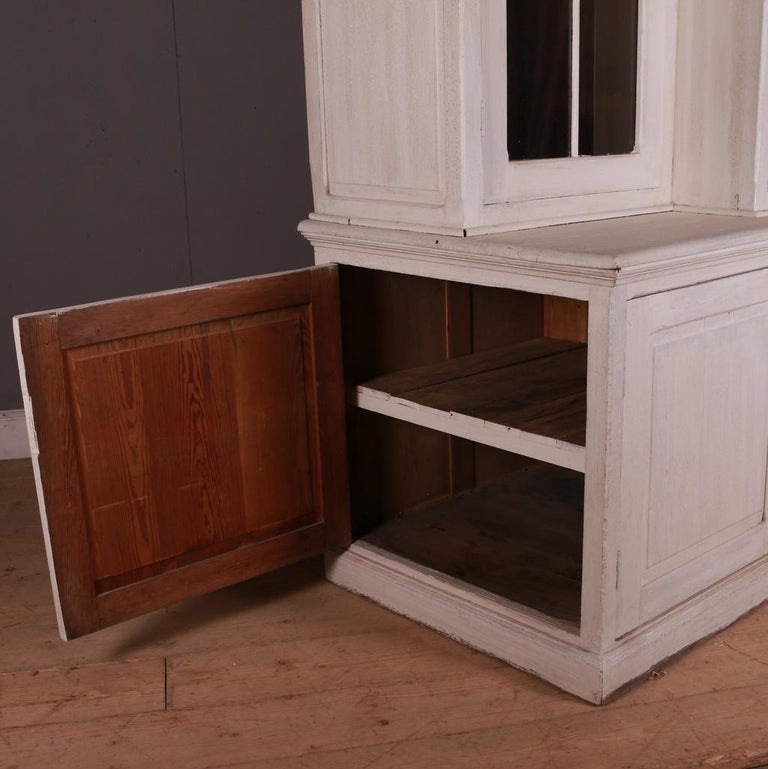 Glazed Breakfront Kitchen Cabinet at 1stDibs