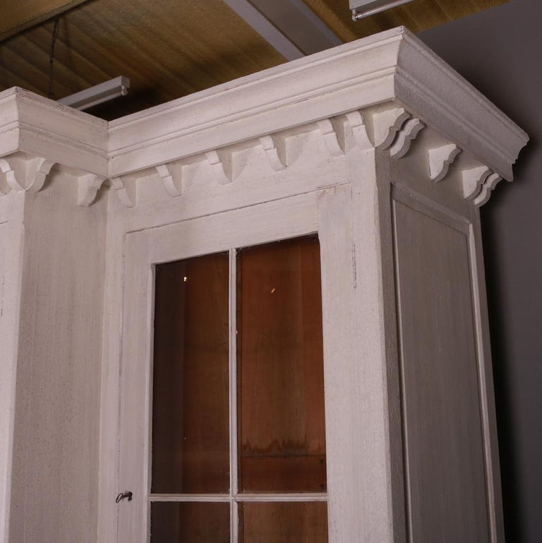 Glazed Breakfront Kitchen Cabinet at 1stDibs