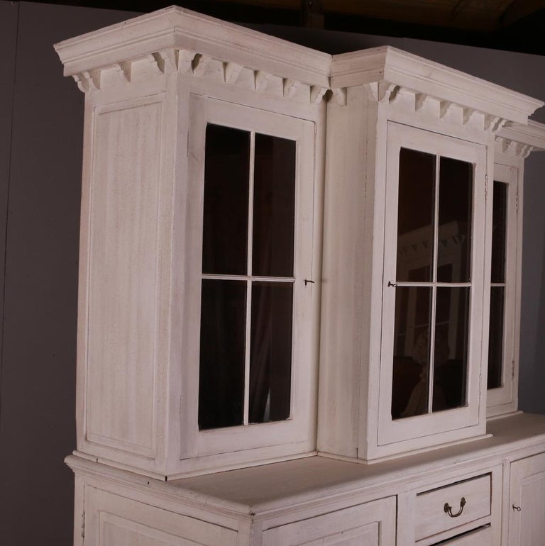 Glazed Breakfront Kitchen Cabinet at 1stDibs