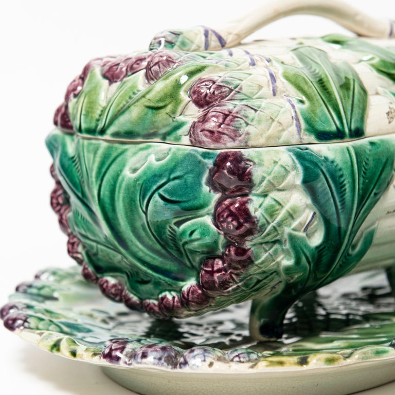 Glazed ceramic Asparagus, Art Nouveau period. France, early 20th ...