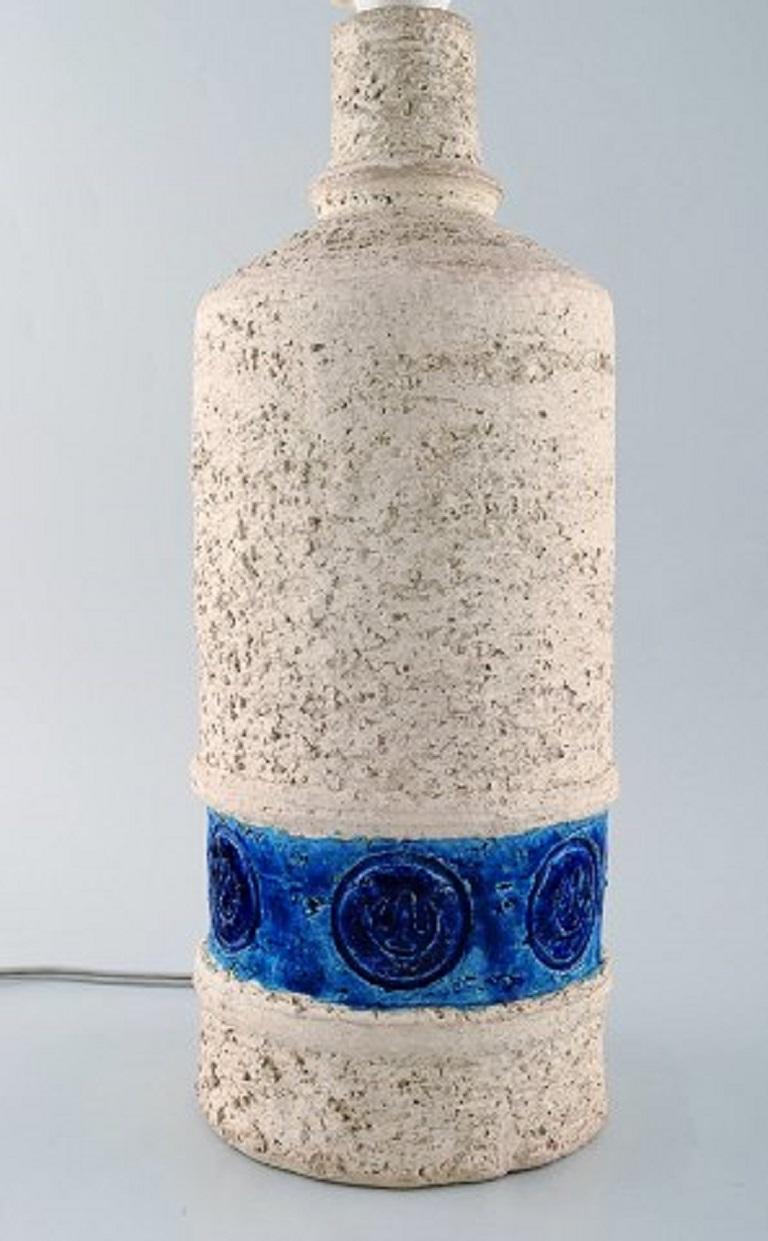 Glazed Ceramic Lamp, Bitossi Style For Sale at 1stDibs