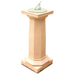 Lefco Glazed Ceramic Sundial at 1stDibs