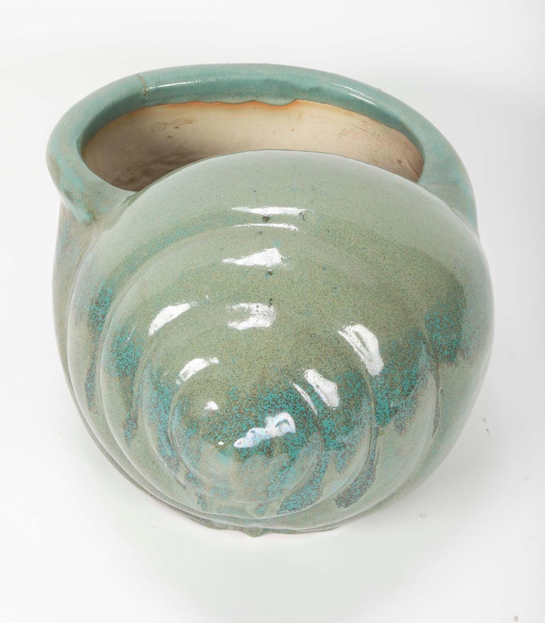 Glazed Ceramic Shell Form Vase Centrepiece at 1stDibs