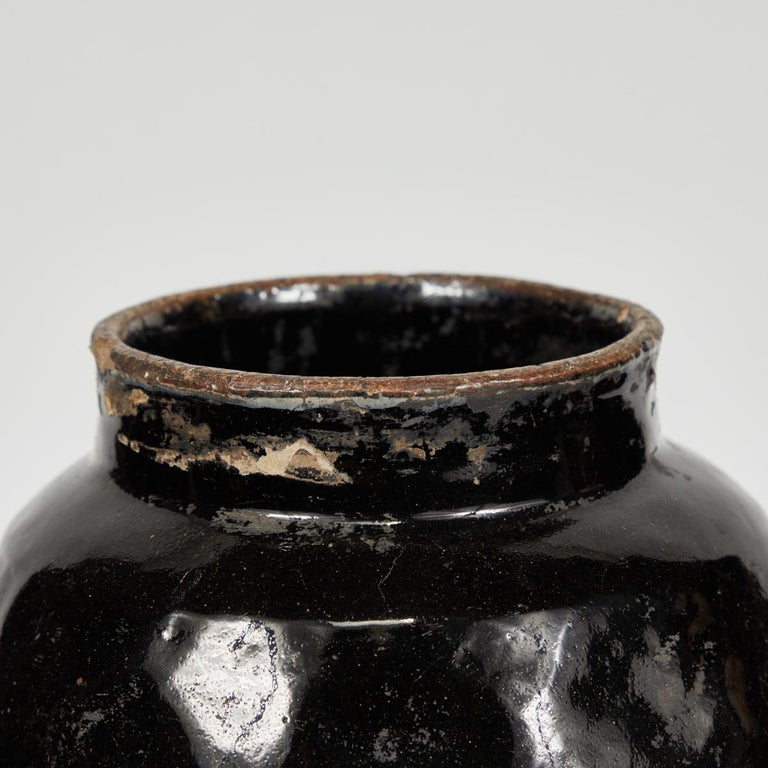 Glazed Navy Pot from Late 19th Century Thailand at 1stDibs