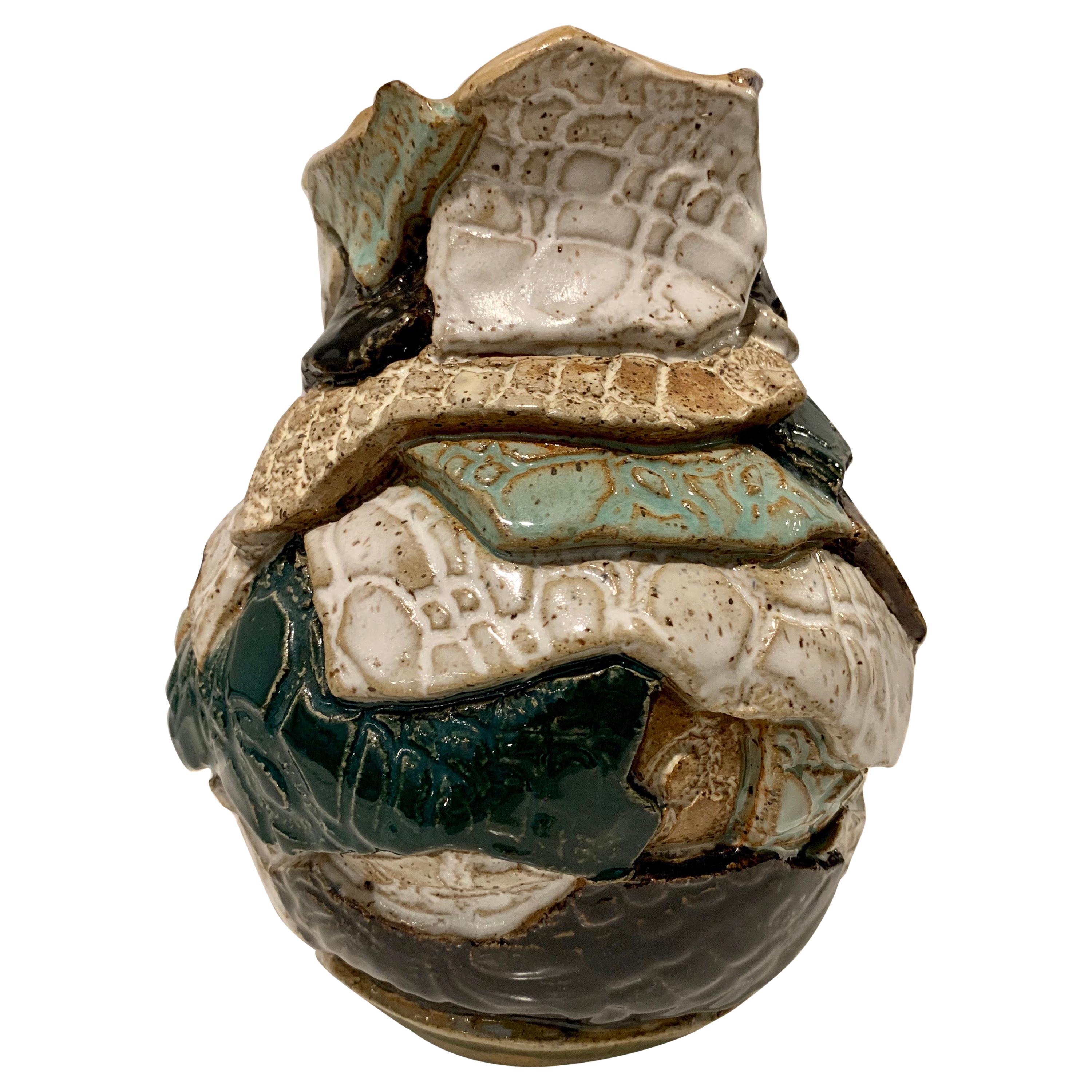 Collection Vintage Italian Pottery Vases in Atomic Red Glaze at 1stDibs