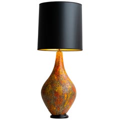 Volcanic Glaze, 1950s, Italian Ceramic Lamps For Sale at 1stDibs