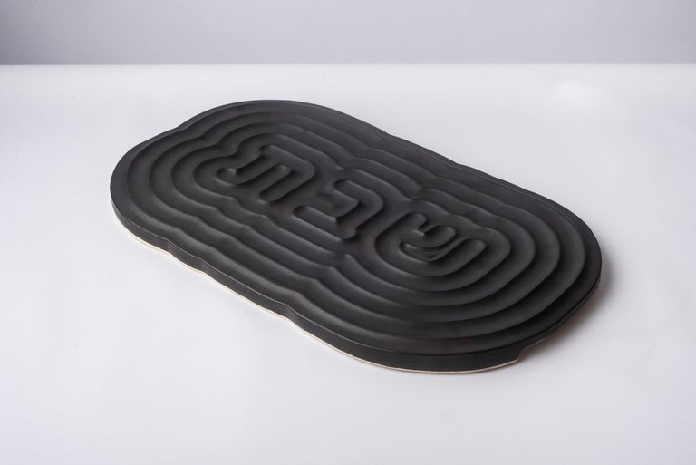 Shabbat (שבת) Glazed White High Temperature Ceramic Tray For Sale at ...