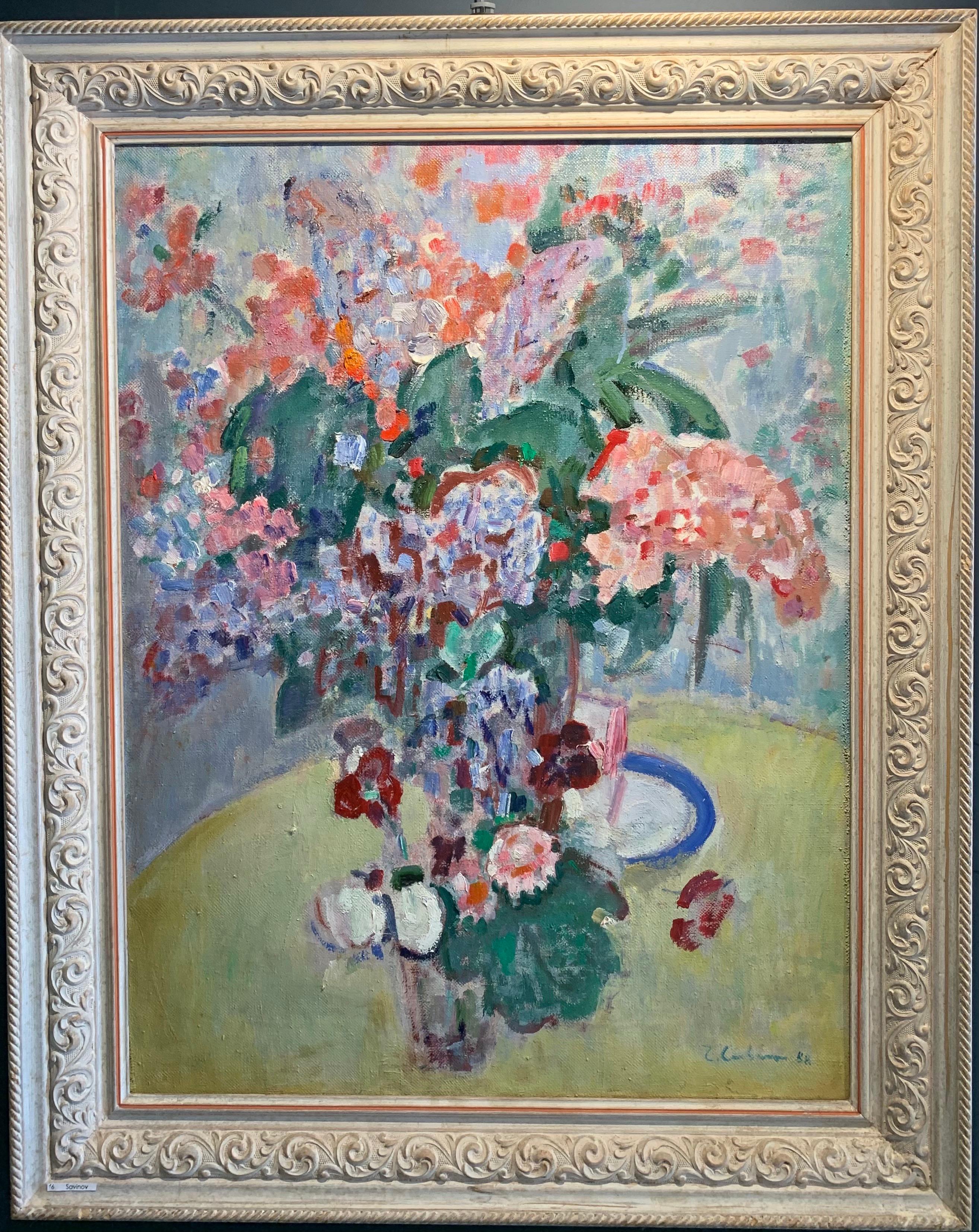 Yves Calméjane - "The Rose Bowl" ("Le bocal à la rose"), Still Life ...