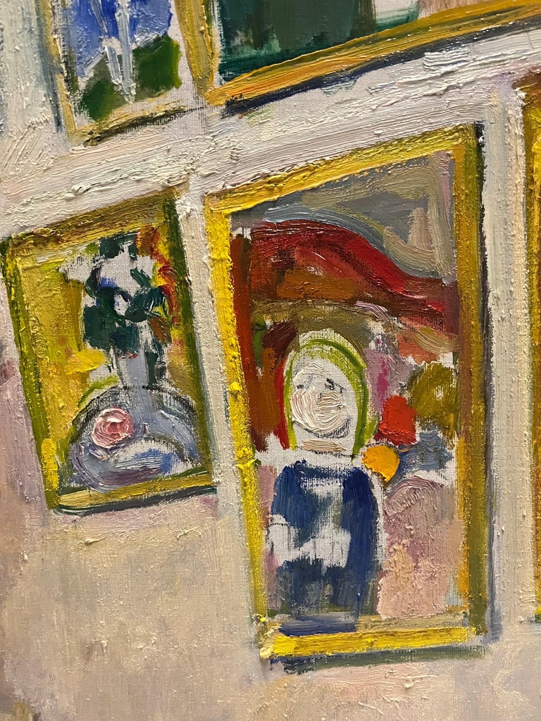 Gleb Savinov - "Interior with little girl" Oil cm. 64 x 81 1977 For ...