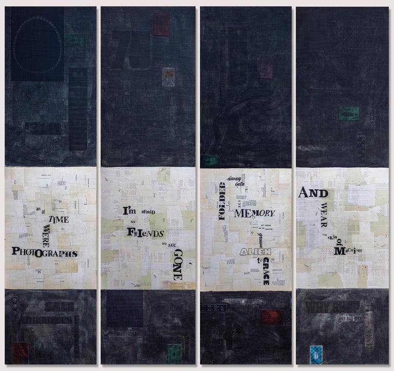 Glen Gauthier - Fragmented Lament- hand-cut paper collage, acrylic 4 ...