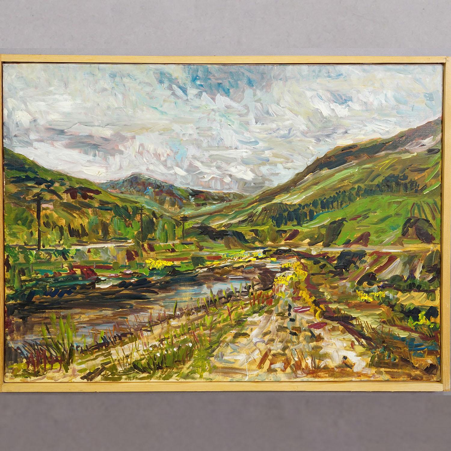 Glen Orchy / Balmally – Scottish Landscape, 1977 Oil Painting Alexander ...