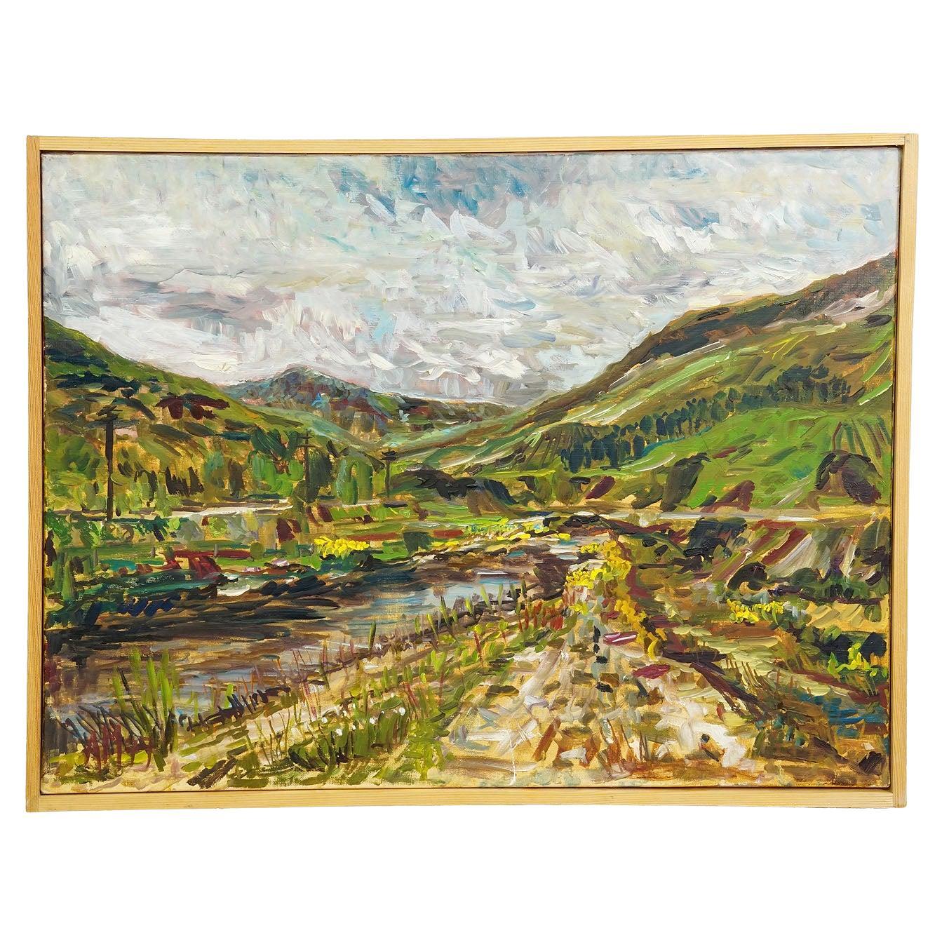 Glen Orchy / Balmally – Scottish Landscape, 1977 Oil Painting Alexander ...