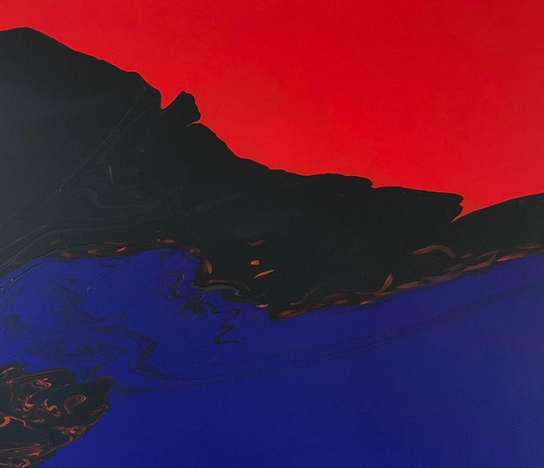 Glenn A. Green - Deep Water by Glenn Green, abstract painting, blue ...