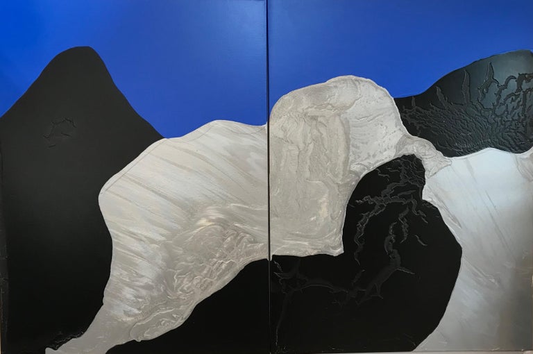 Glenn A. Green - Ice Cave, abstract painting by Glenn Green, Santa Fe ...