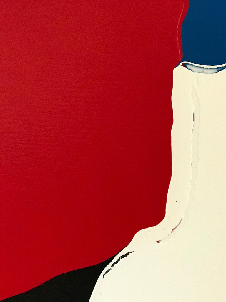 Glenn A. Green - Red Gap, by Glenn Green, Abstract, painting, red ...