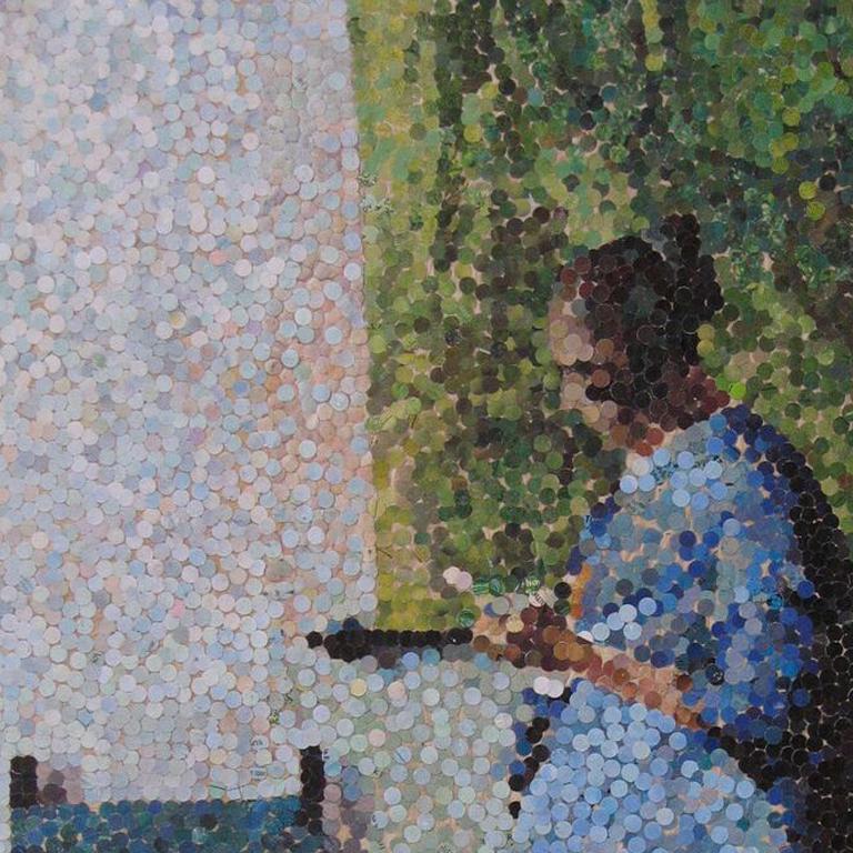 Glenn Ibbitson - Woman In Blue For Sale at 1stDibs