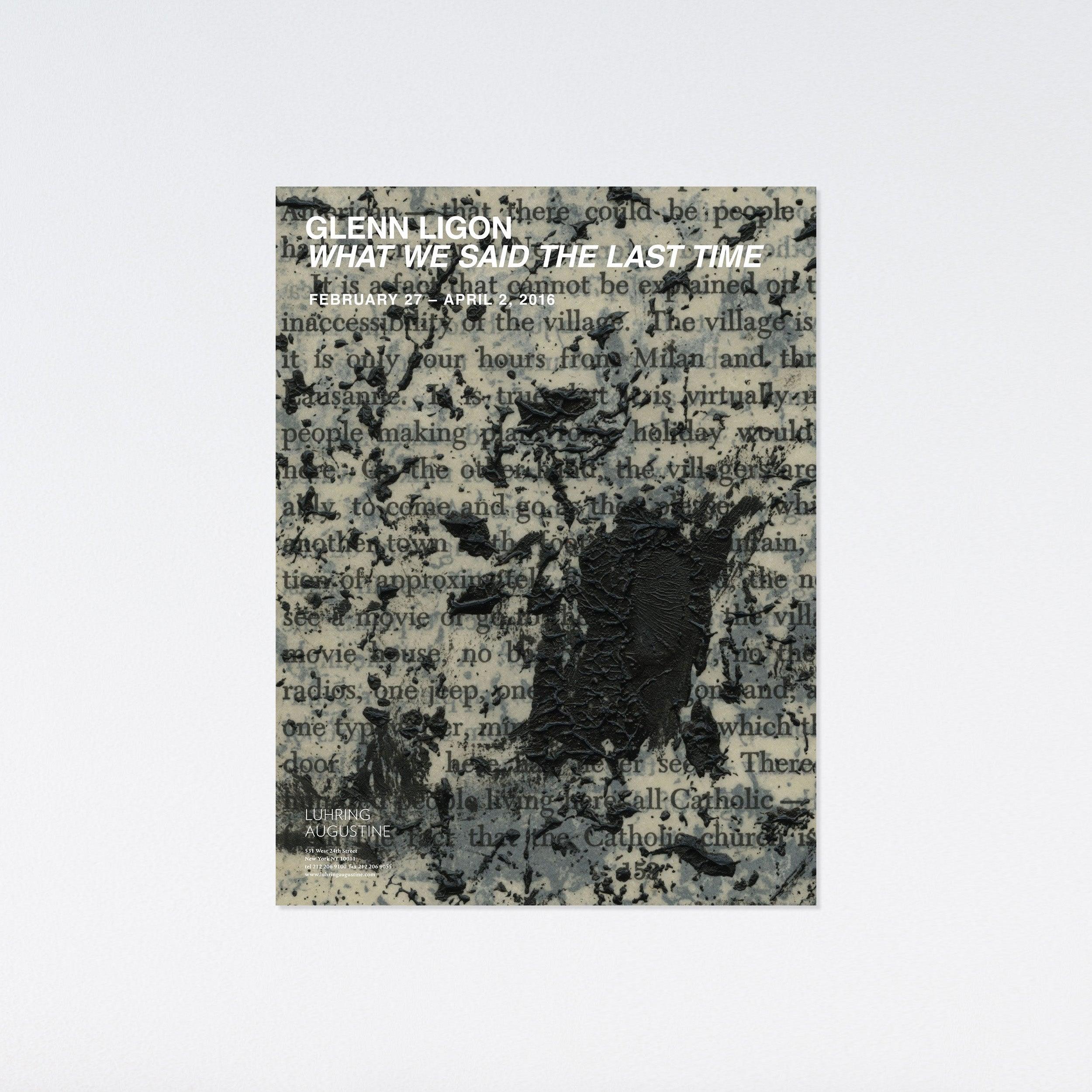 Glenn Ligon - "Glenn Ligon: Text Painting: 1990-2004" (Untitled (I was ...