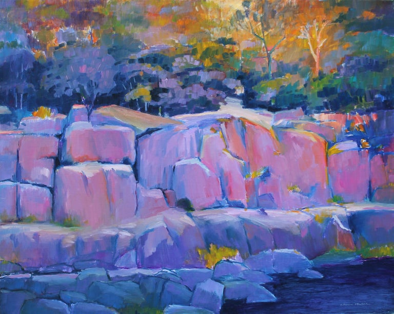 Glenn Miller - Cataract Gorge 2, Painting, Oil on Canvas For Sale at ...