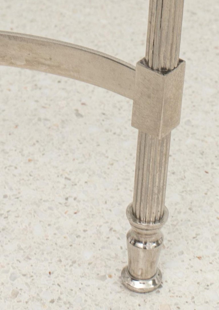 Global Views Silver-Tone Metal Accent Table For Sale at 1stDibs