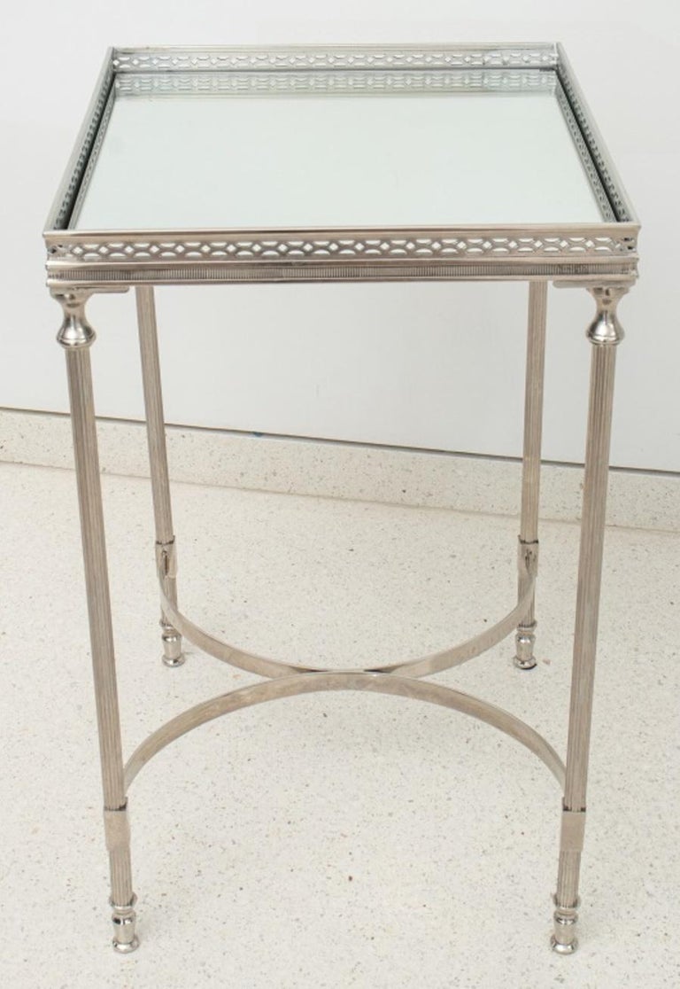 Global Views Silver-Tone Metal Accent Table For Sale at 1stDibs