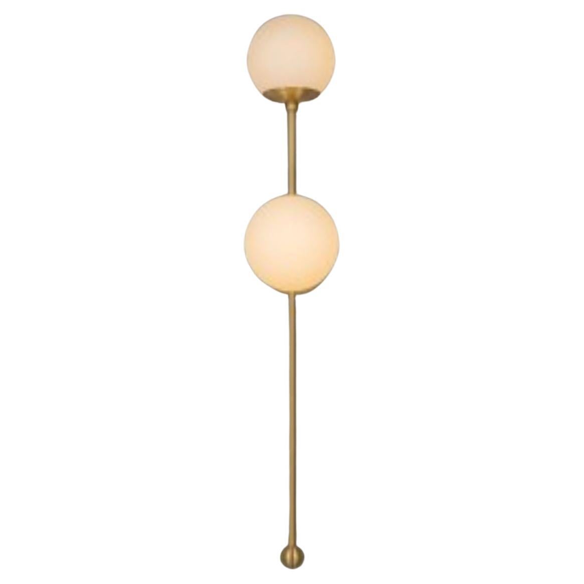 Brass Double Globe Wall Sconces at 1stDibs
