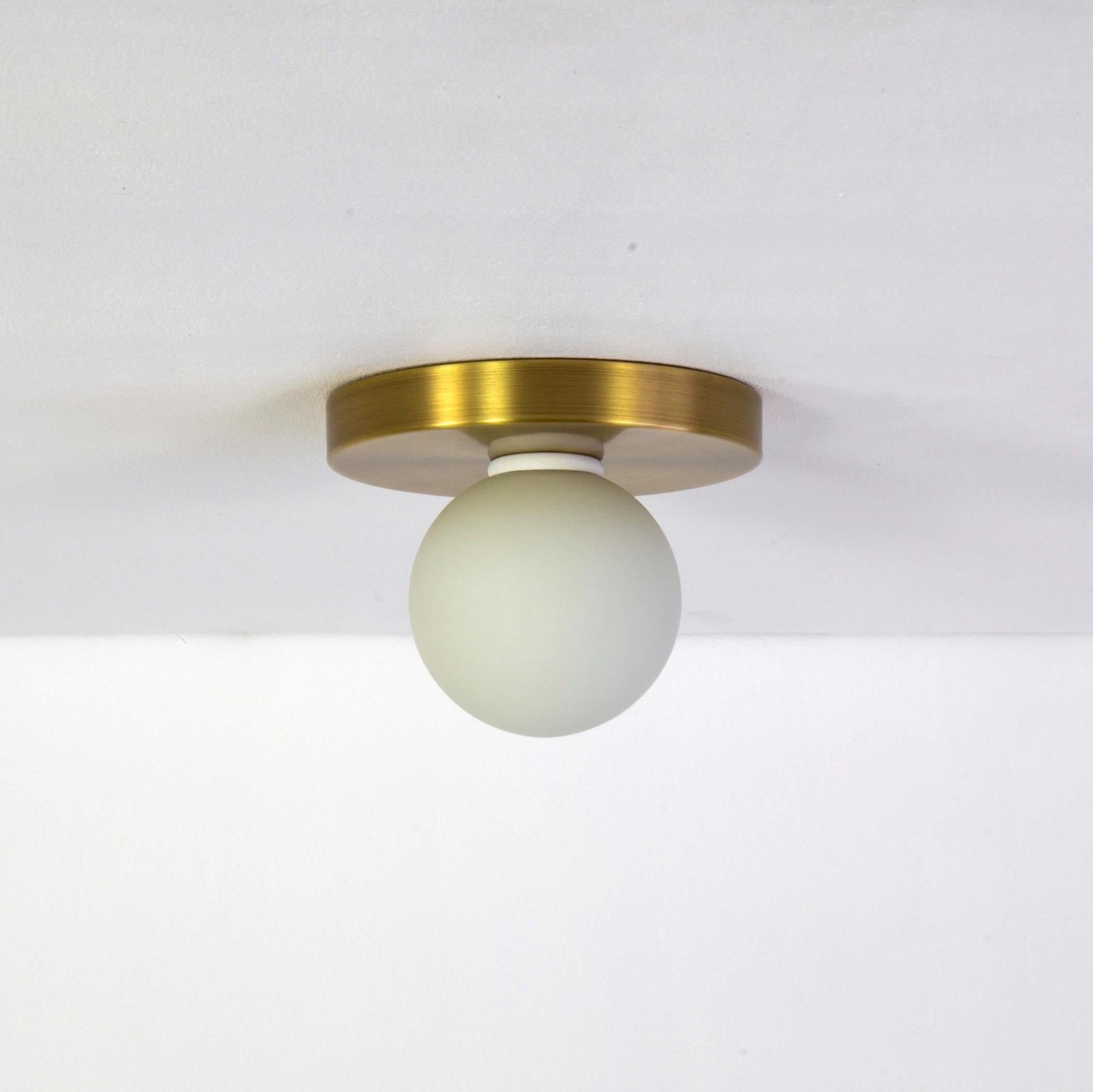 Globe Flush Mount by Research.Lighting, Brushed Brass, In Stock For ...