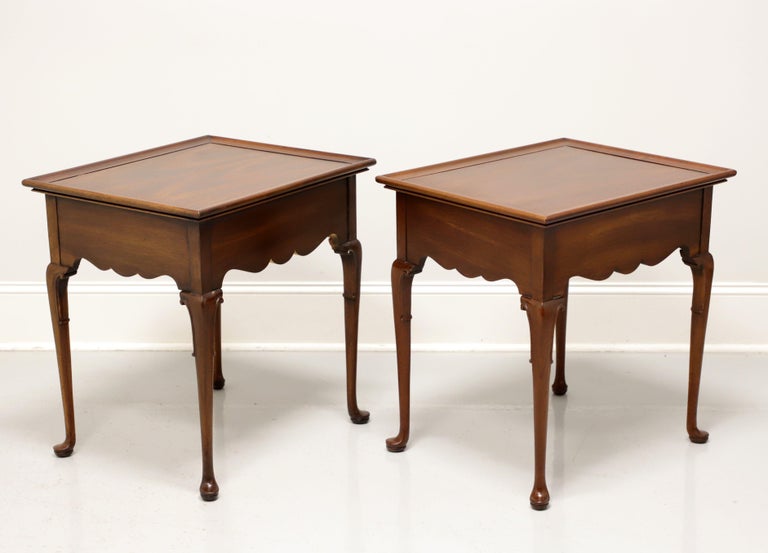 GLOBE Mid 20th Century Mahogany Georgian Style End Side Tables - Pair ...