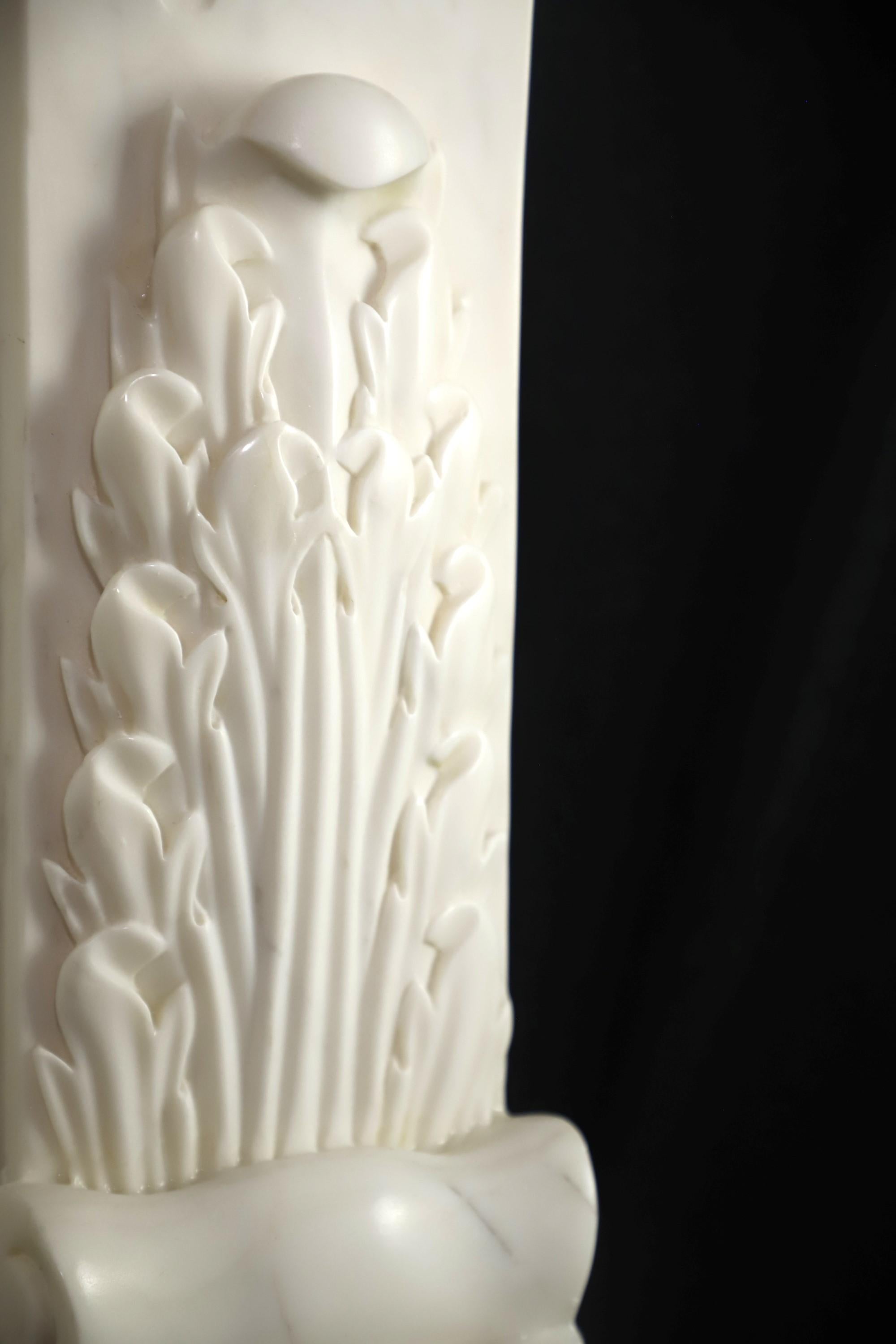 Gloria Vanderbilt Louis XIV White Marble Mantel 39 E 72nd St. NYC For ...