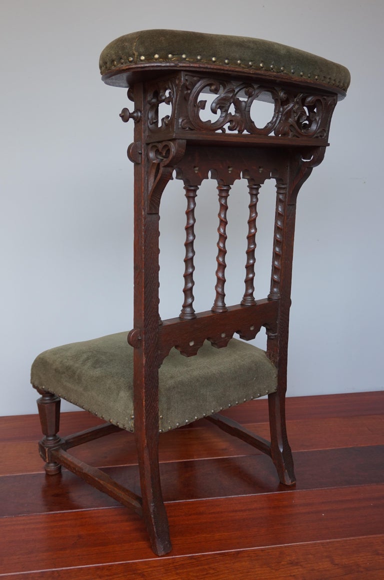 Gloriously Hand Carved and Great Condition Antique Gothic Revival Pray ...