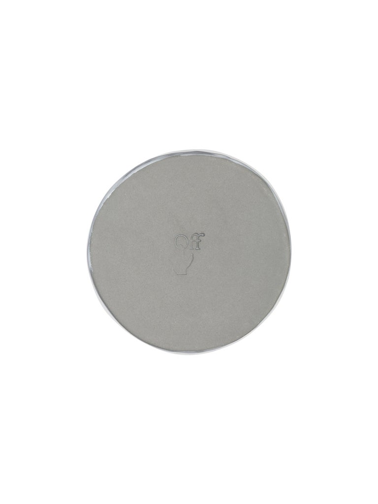 Off-White Glossy Ceramics Ashtray Taupe No Color For Sale at 1stDibs