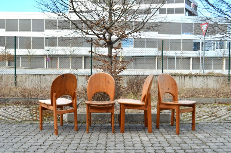 Glostrup Scandinavian Pine Danish Dining Set Ensemble 4x Chairs and ...