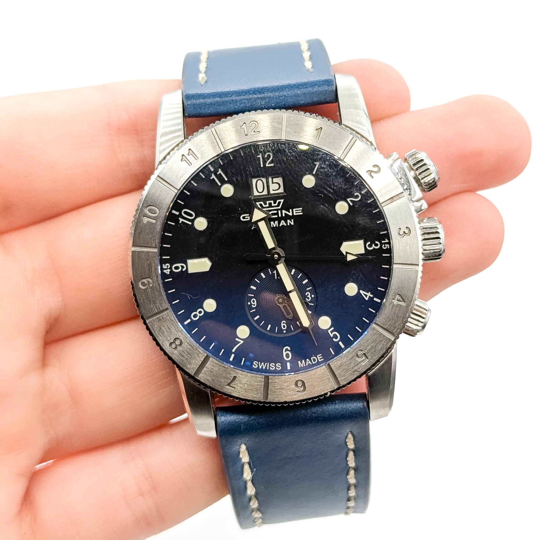 Glycine Airman Automatic Watch in Stainless Steel For Sale at 1stDibs