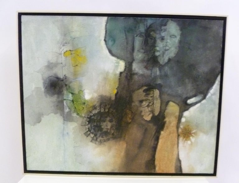 Glyn Jones Surreal Painting "Garden", 1969 at 1stDibs