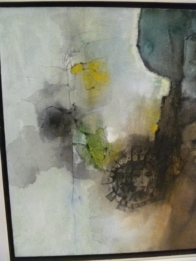 Glyn Jones Surreal Painting "Garden", 1969 at 1stDibs