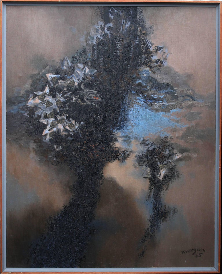 Glyn Morgan - God of Winter Plants - Welsh 60s Abstract art oil ...