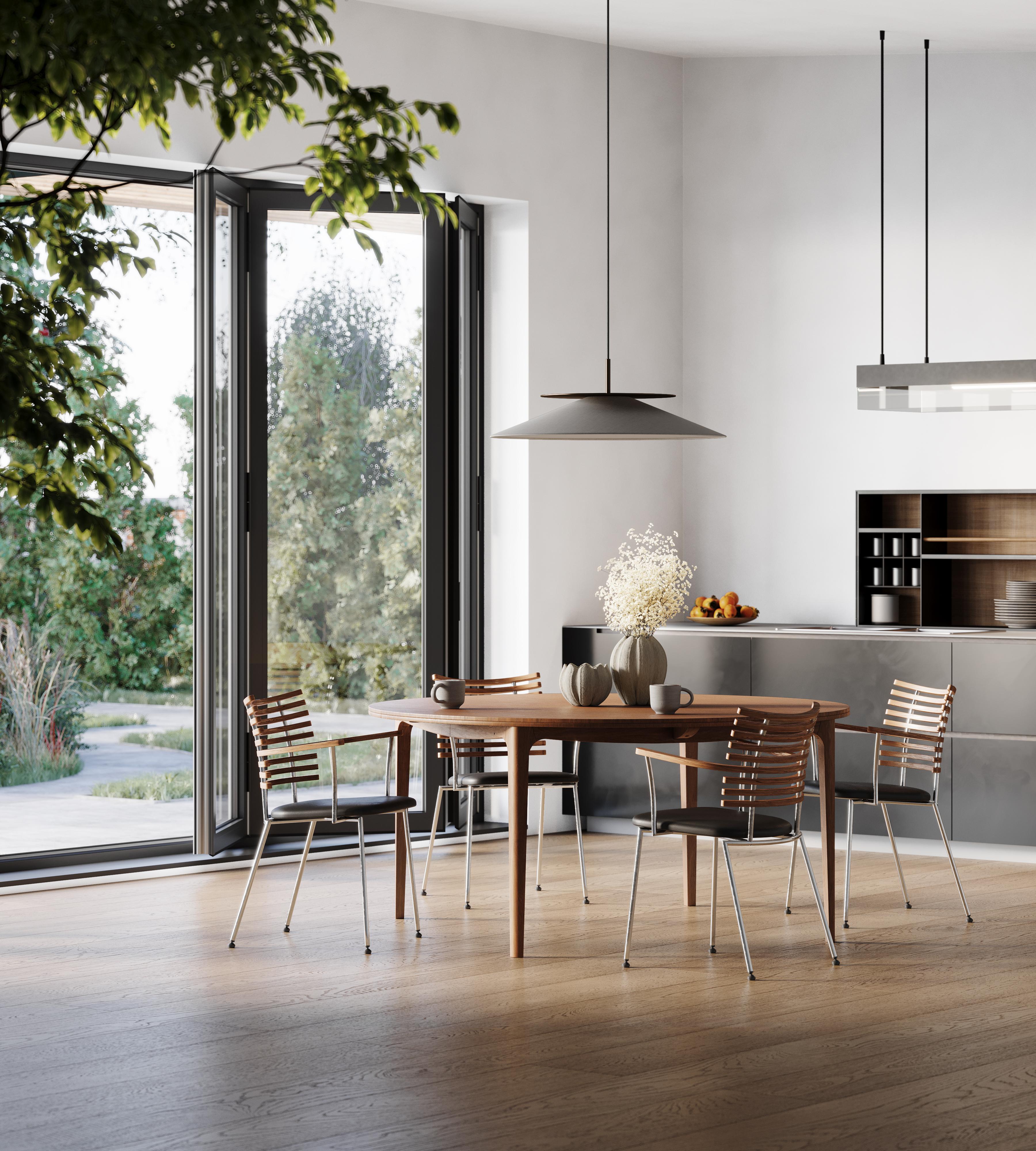 GM3700 RO Round table, Walnut - design by Hans Sandgren Jakobsen For ...